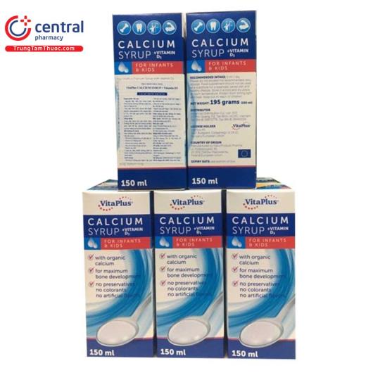 [CHÍNH HÃNG] Thuốc Calcium Syrup + Vitamin D3 for Infants & Kids