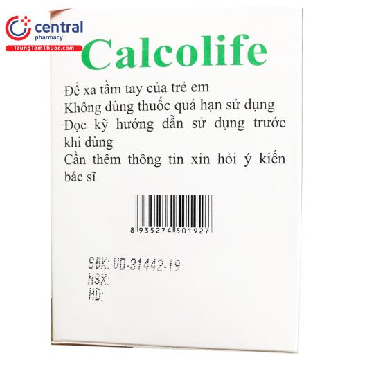 Thuốc Calcolife 65mg ống 10ml điều trị thiếu canxi, ngừa loãng xương
