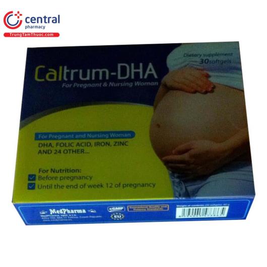 Thuốc Caltrum - DHA cung cấp dưỡng chất cần thiết nhất cho thai nhi