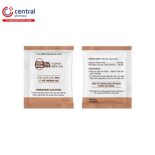 [CHÍNH HÃNG] Thuốc Canxi Hữu Cơ DDA - Cal Powder giúp bổ sung canxi