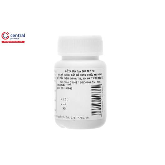 Thuốc hỗ trợ tiêu hóa Carbomint (hộp 30 viên): chỉ định, liều dùng