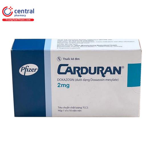 [CHÍNH HÃNG] Thuốc Carduran 2mg Pfizer điều trị tăng huyết áp