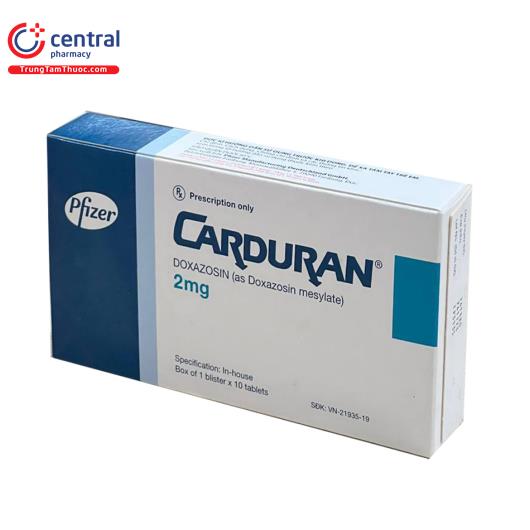 [CHÍNH HÃNG] Thuốc Carduran 2mg Pfizer điều trị tăng huyết áp