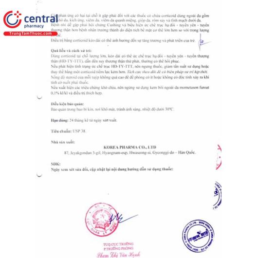 Thuốc Catioma Cream điều trị vẩy nến, viêm da cơ địa dị ứng