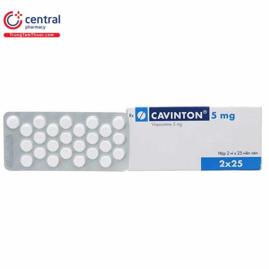 Thuốc Cavinton 5mg điều trị rối loạn tuần hoàn máu não