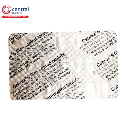 [CHÍNH HÃNG] Thuốc Cebrex S 80mg điều trị rối loạn tuần hoàn não