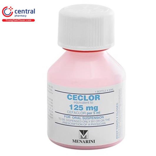 [CHÍNH HÃNG] Thuốc kháng sinh Ceclor 125mg/5ml 30ml trị nhiễm khuẩn