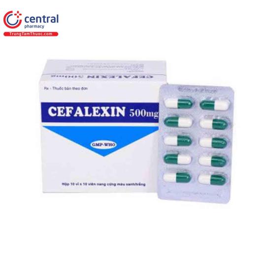 [CHÍNH HÃNG] Thuốc Cefalexin 500mg Tipharco (vỉ) điều trị nhiễm khuẩn