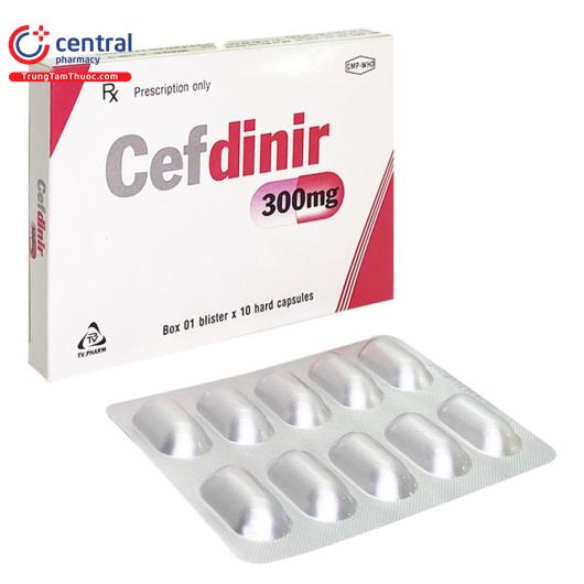[CHÍNH HÃNG] Thuốc Cefdinir 300mg TV.Pharm điều trị nhiễm khuẩn