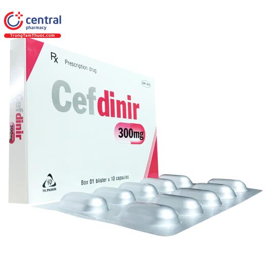 [CHÍNH HÃNG] Thuốc Cefdinir 300mg TV.Pharm điều trị nhiễm khuẩn