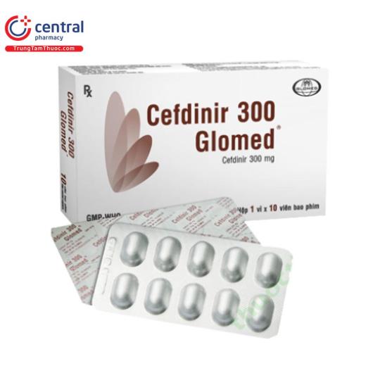 Thuốc Cefdinir 300 Glomed: Tác dụng, Cách dùng và lưu ý sử dụng