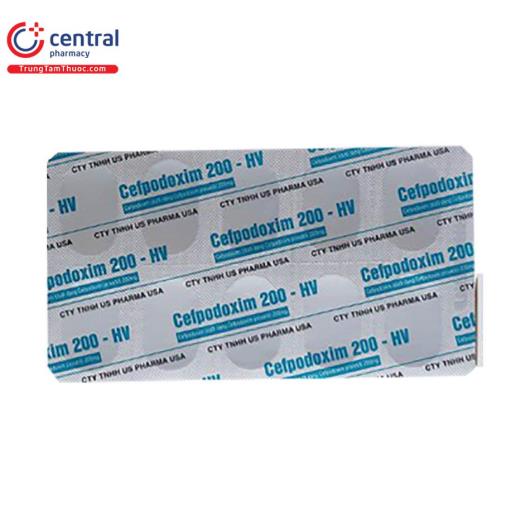 Thuốc Cefpodoxim 200 - HV: công dụng, liều dùng, lưu ý khi sử dụng