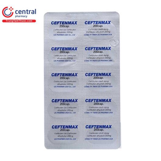 Thuốc Ceftenmax 200 cap điều trị nhiễm khuẩn đường hô hấp