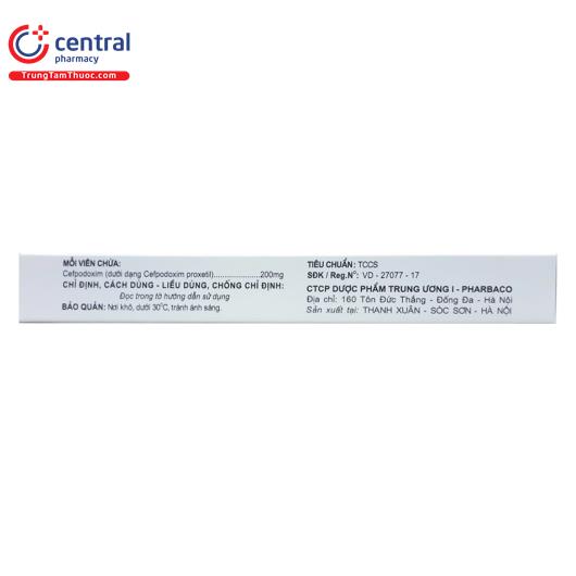 Thuốc Cefwin 200 DT điều trị nhiễm trùng hô hấp, tiết niệu, da