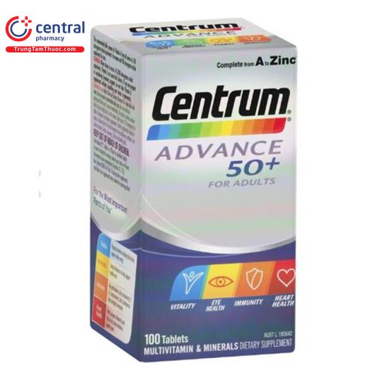 [CHÍNH HÃNG] Centrum Advanced 50+ cung cấp dinh dưỡng cho người tuổi ...