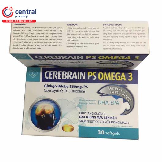 [CHÍNH HÃNG] Thuốc Cerebrain PS Omega 3 (hộp 30 viên)