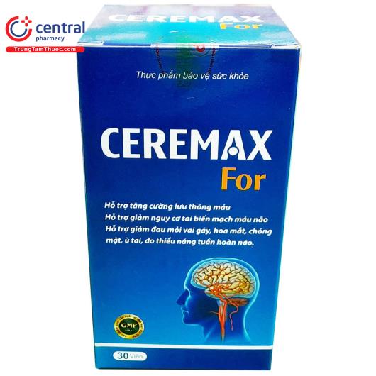 [CHÍNH HÃNG] Ceremax For bổ não, phòng ngừa tai biến mạch máu não
