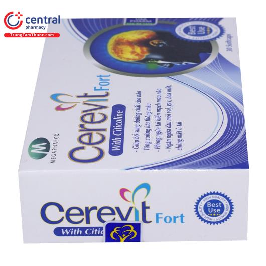 Viên uống bổ não Cerevit Fort: Tác dụng, lưu ý khi sử dụng