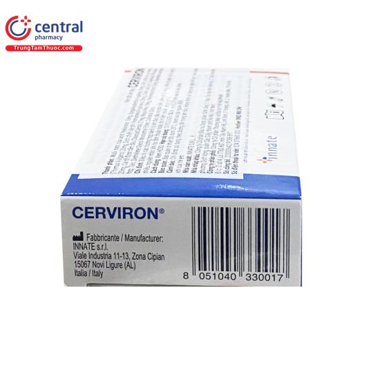 [CHÍNH HÃNG] Viên đặt Cerviron hỗ trợ điều trị viêm nhiễm âm đạo