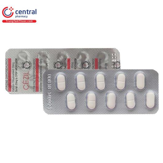 [CHÍNH HÃNG] Thuốc Cezil 10mg - Điều trị các trường hợp dị ứng