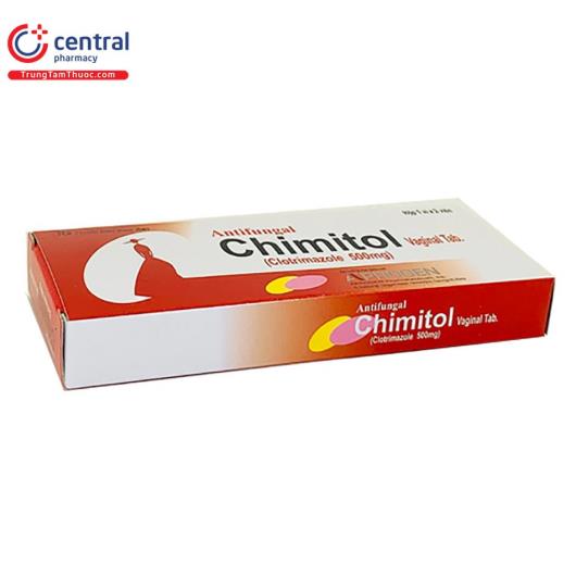 [CHÍNH HÃNG] Thuốc Chimitol (Clotrimazole 500mg) trị nhiễm nấm âm đạo
