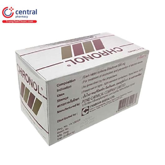 [CHÍNH HÃNG] Thuốc Chronol 500mg - thuốc cai rượu mạn tính