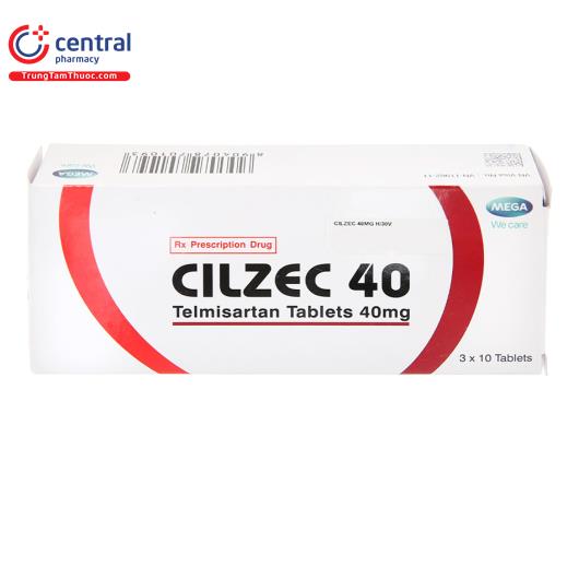[CHÍNH HÃNG] Thuốc Cilzec 40 - điều trị tăng huyết áp