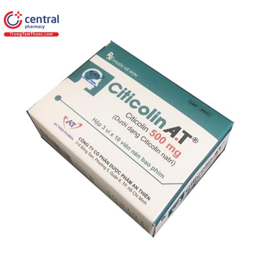 Thuốc Citicolin A.T 500mg - Chống tổn thương não, tăng dẫn truyền