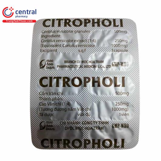 Thuốc Citropholi - tăng cường hệ miễn dịch cho bệnh nhân ung thư