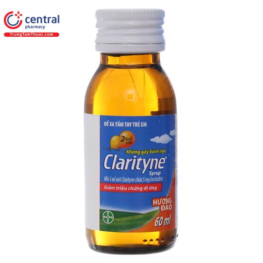 Thuốc Clarityne Syrup Hương Đào chai 60ml: Chỉ định và liều dùng