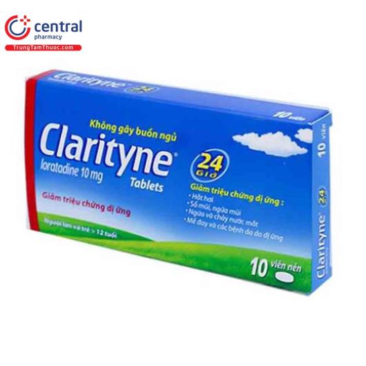 Thuốc dị ứng Clarityne (Loratadine 10mg) viên nén: chỉ định, giá bán
