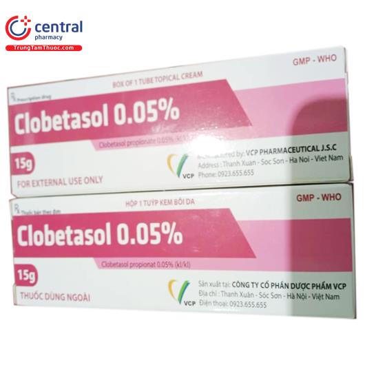 [CHÍNH HÃNG] Thuốc Clobetasol 0.05% VCP điều trị viêm da