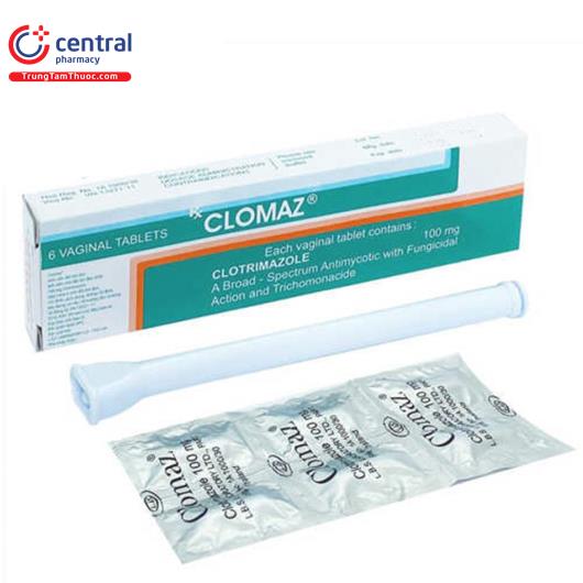 [CHÍNH HÃNG] Thuốc đặt Clomaz 100mg điều trị viêm nhiễm âm đạo