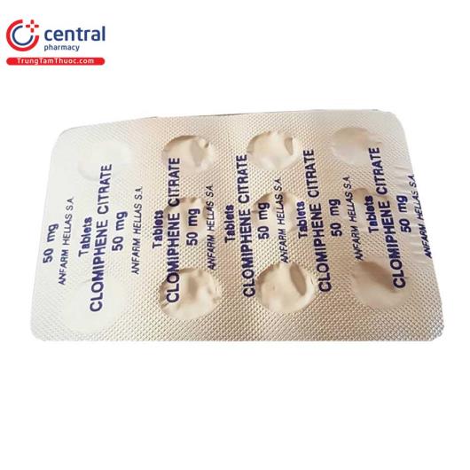 Thuốc Clomiphene citrate 50mg Anpharm Hellas S.A: tác dụng và giá bán