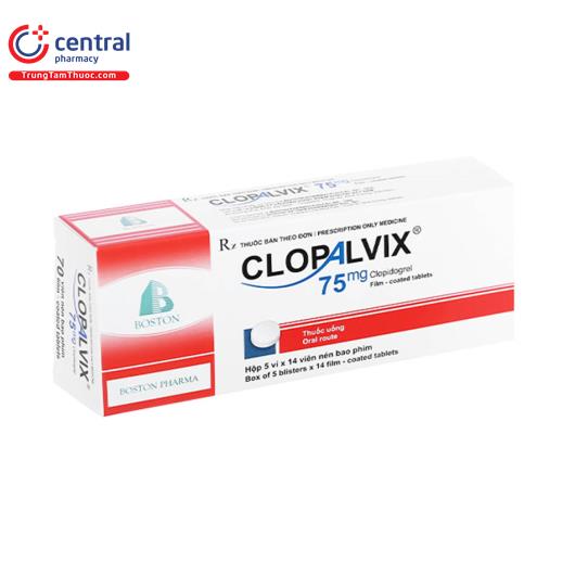 [CHÍNH HÃNG] Thuốc Clopalvix 75mg ngừa biến cố do xơ vữa động mạch