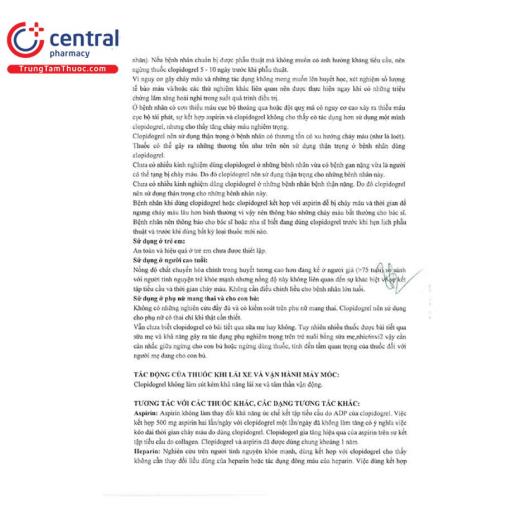 [CHÍNH HÃNG] Thuốc Clopicure - Thuốc ngừa biến cố do xơ vữa động mạch