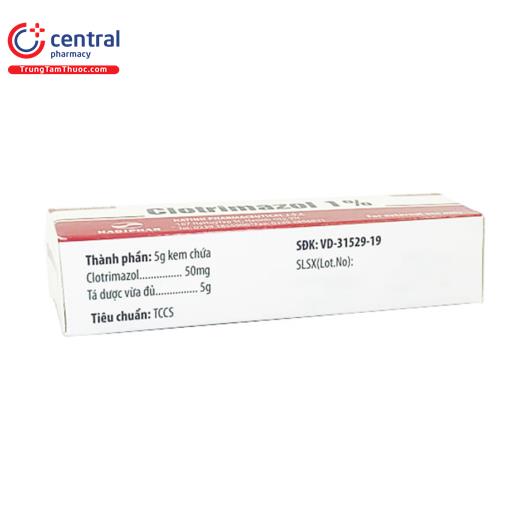 [CHÍNH HÃNG] Thuốc Clotrimazol 1% Hadiphar điều trị nấm Candida