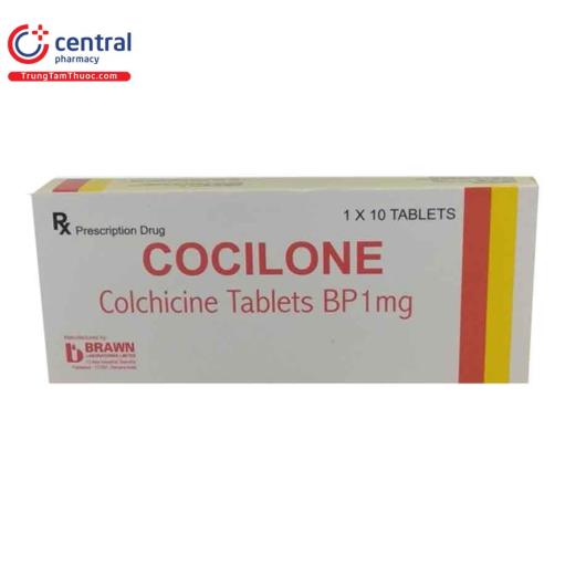 [CHÍNH HÃNG] Thuốc Cocilone (Hộp 10 viên) - Thuốc điều trị bệnh Gout