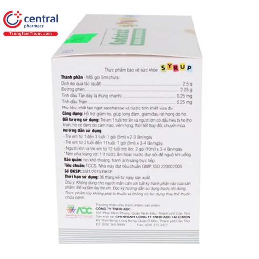 [CHÍNH HÃNG] Thuốc Codatux Syrup 5ml giảm ho khàn, ho có đờm