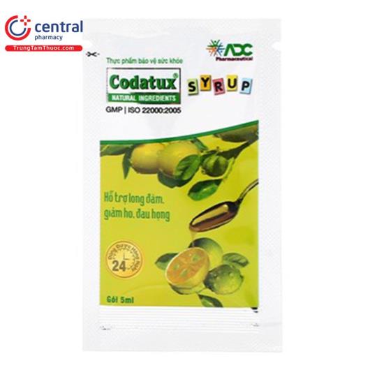[CHÍNH HÃNG] Thuốc Codatux Syrup 5ml giảm ho khàn, ho có đờm