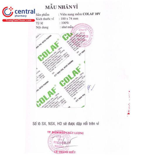 Thuốc Colaf tăng tuần hoàn não, chống lão hoá và tăng cường thị lực