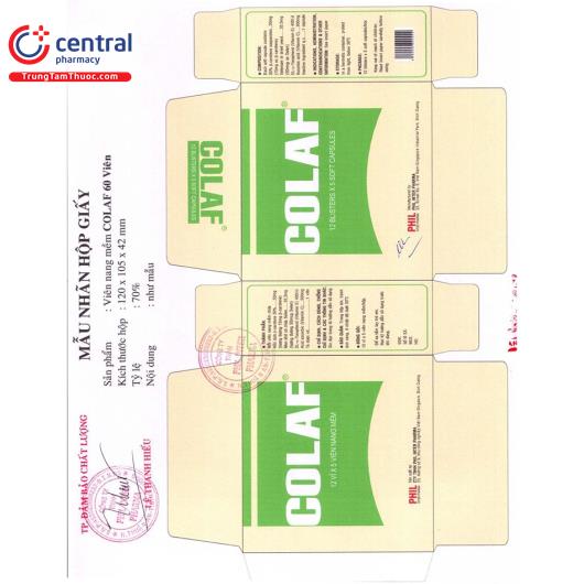 Thuốc Colaf tăng tuần hoàn não, chống lão hoá và tăng cường thị lực