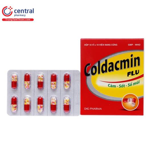 Thuốc Coldacmin Flu (Hộp 10 vỉ x 10 viên) - thuốc đặc trị cảm cúm