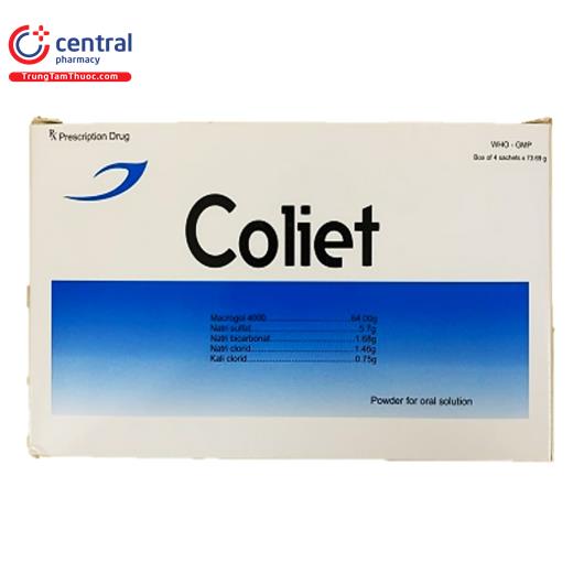 [CHÍNH HÃNG] Thuốc Coliet điều trị táo bón, làm rỗng đại tràng