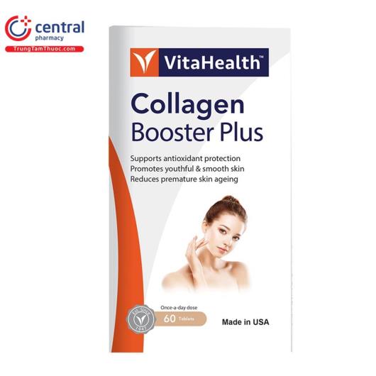 [CHÍNH HÃNG] Viên uống đẹp da Vitahealth Collagen Booster Plus