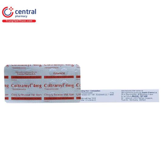 [CHÍNH HÃNG] Thuốc Coltramyl 4mg điều trị hỗ trợ các cơn đau co thắt