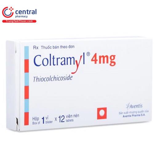 [CHÍNH HÃNG] Thuốc Coltramyl 4mg điều trị hỗ trợ các cơn đau co thắt