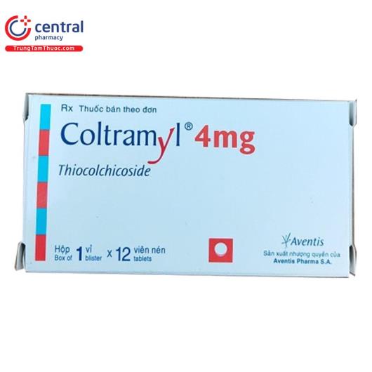 [CHÍNH HÃNG] Thuốc Coltramyl 4mg điều trị hỗ trợ các cơn đau co thắt