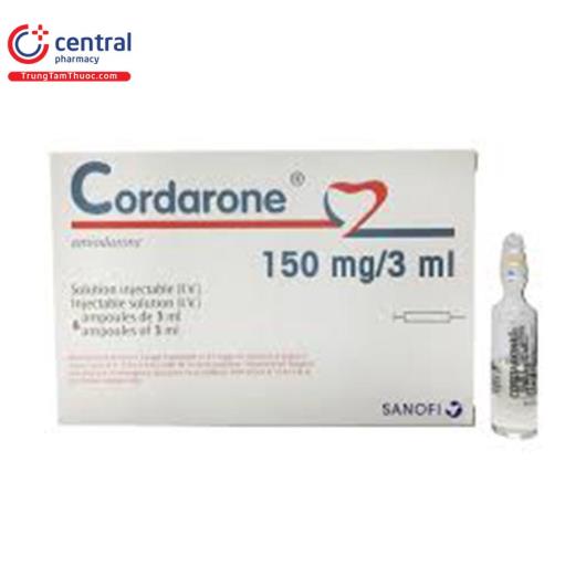[CHÍNH HÃNG] Thuốc Cordarone 150mg/3ml - điều trị rối loạn nhịp tim