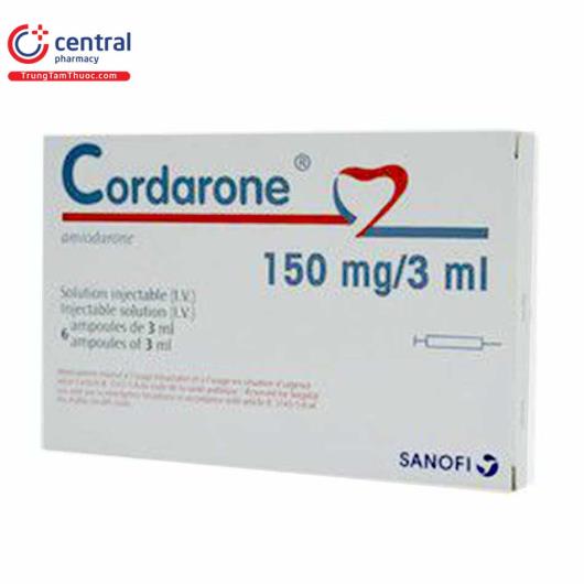 [CHÍNH HÃNG] Thuốc Cordarone 150mg/3ml - điều trị rối loạn nhịp tim